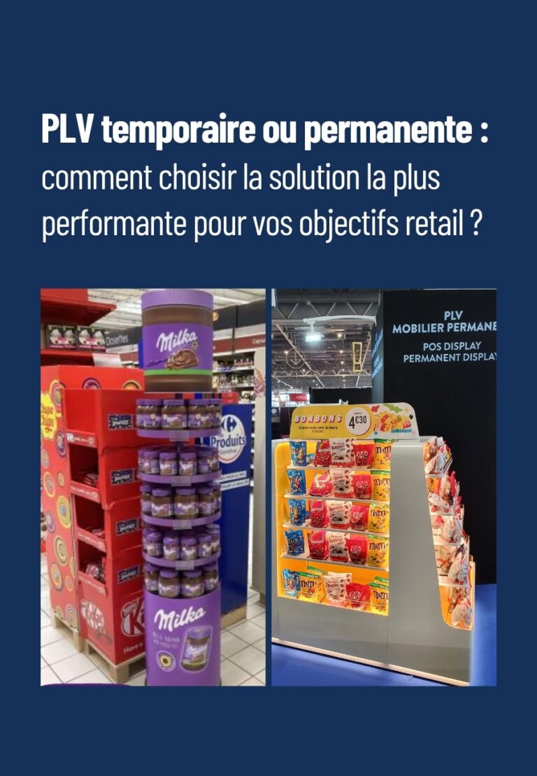 PLV temporaire ou PLV permanente : comment choisir la solution la plus ...